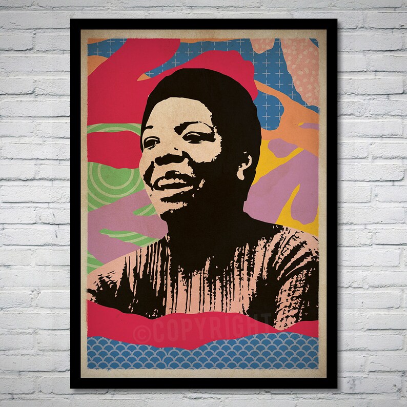 Maya Angelou Inspirational Women Art Print Poster - Etsy