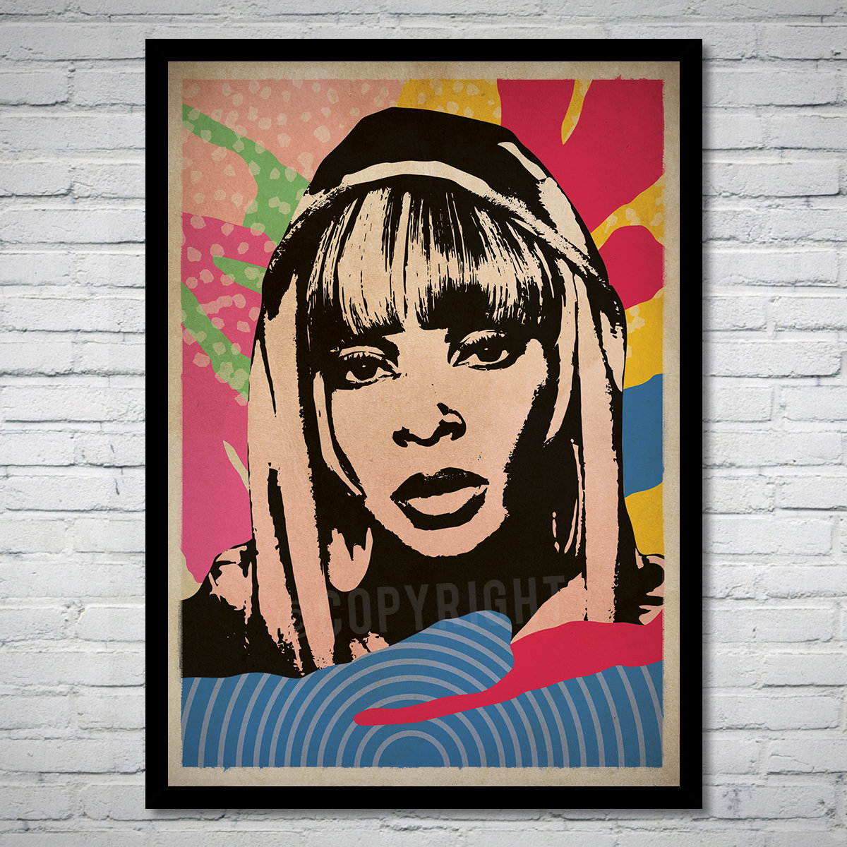 Mary J Blige Soul Funk Music Art Print Poster | Etsy