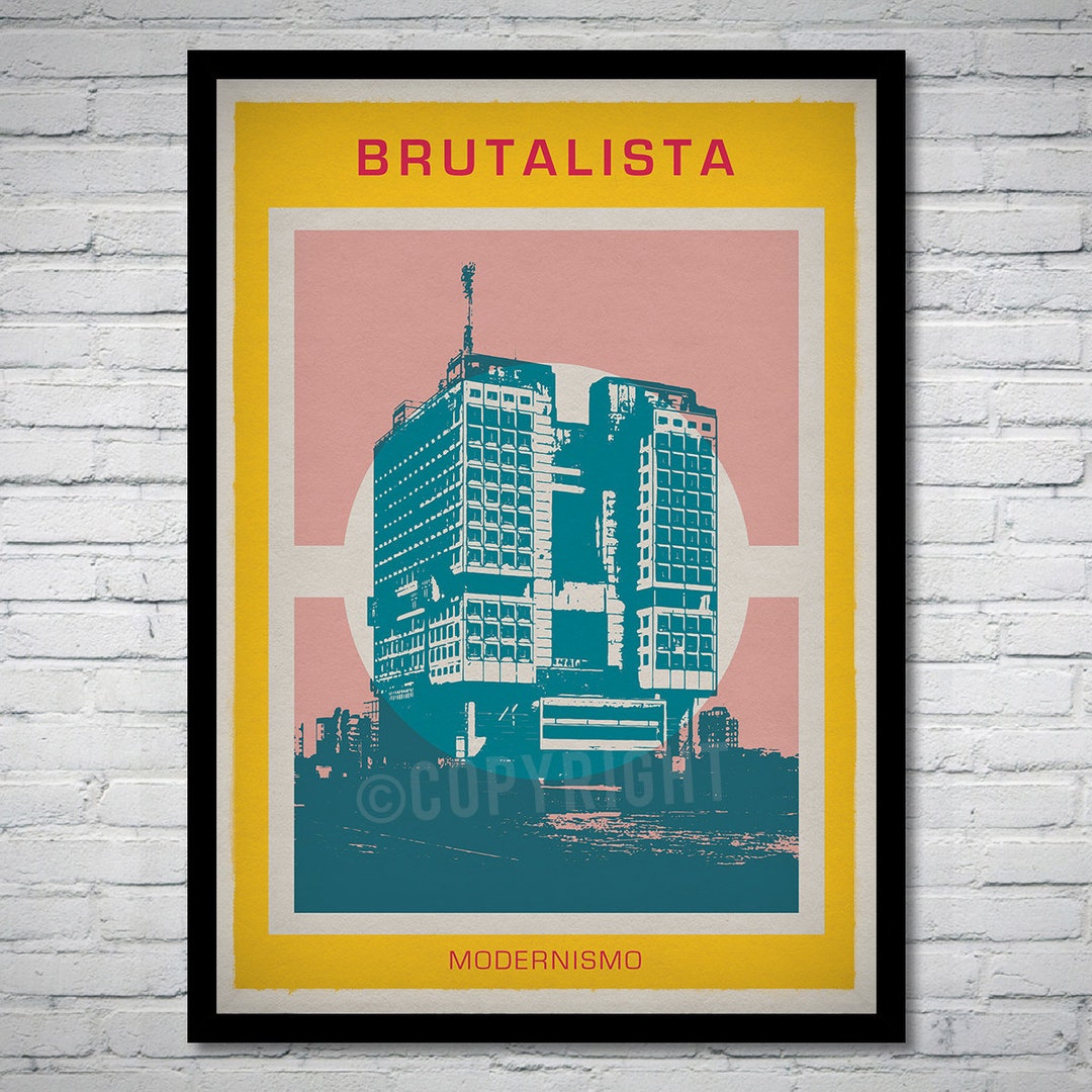 Brutalist Architecture 10 Art Print Poster House of Soviets Kaliningrad ...
