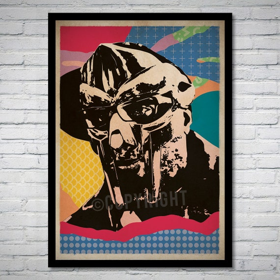 MF Doom Hip Hop Music Art Print Poster - Etsy