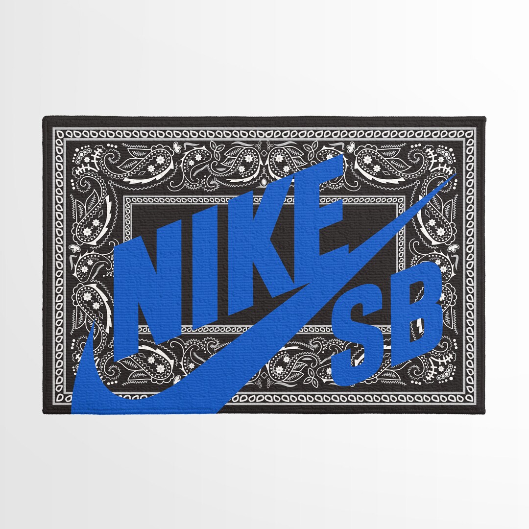 Area Rug Black Shoe Box Pattern Tick SB Dunk Travis Scott - Etsy