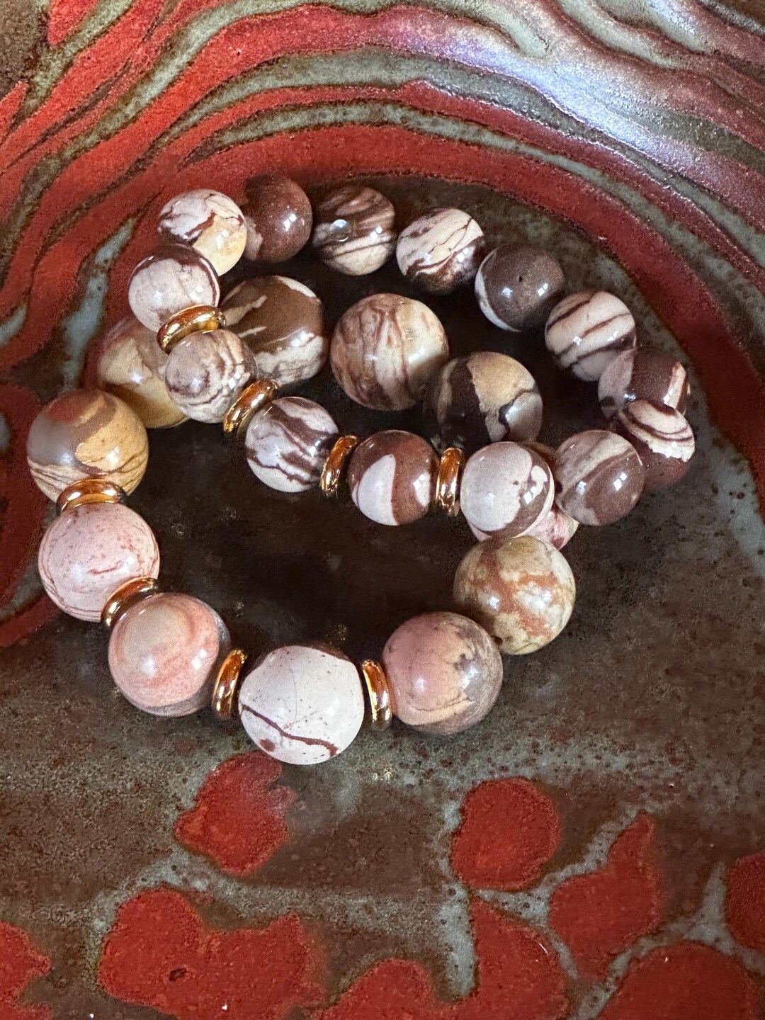 AAA Brown Australian Zebra Jasper Genuine Natural Gemstone Beaded ...