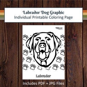 Printable Coloring Page Coloring Page Dog Coloring Page Labrador Dog ...