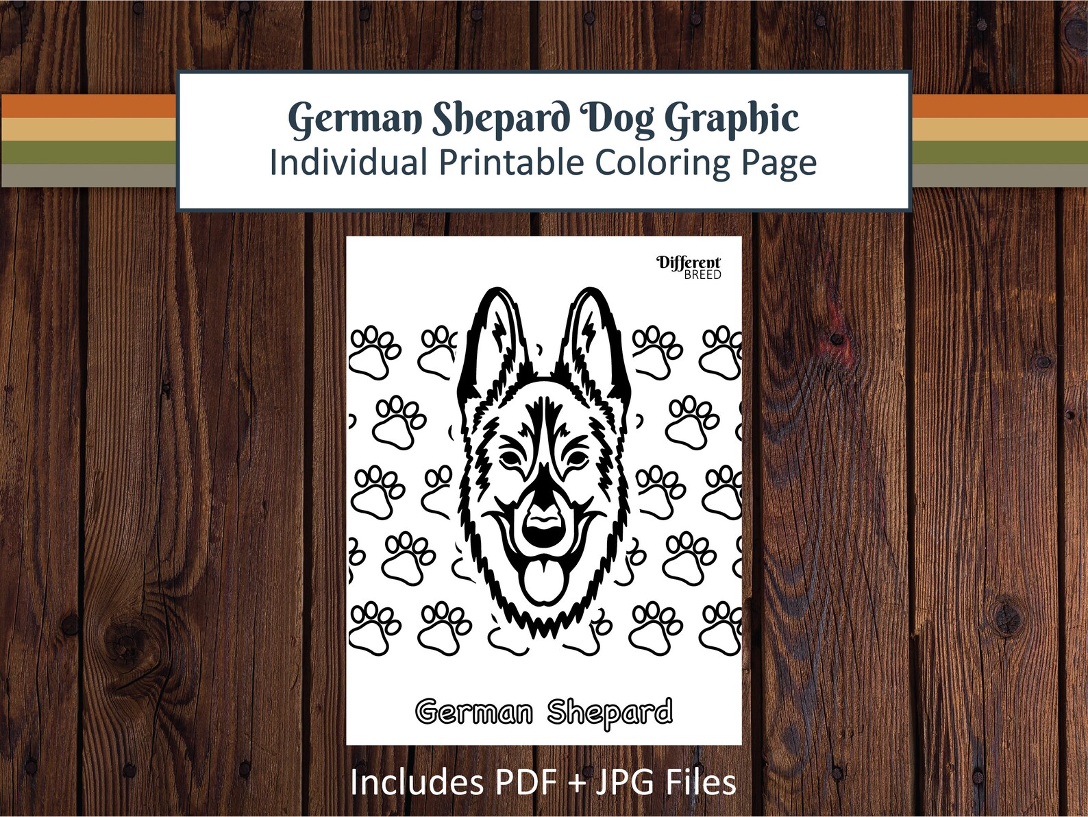 Printable Coloring Page Coloring Page Dog Coloring Page German Shepard ...
