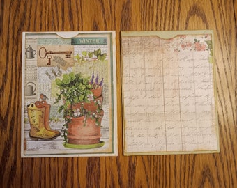 Accordion Ephemera, Set of 2, Ephemera Inserts, JJ Ephemera, Junk Journals, Handmade Ephemera ...