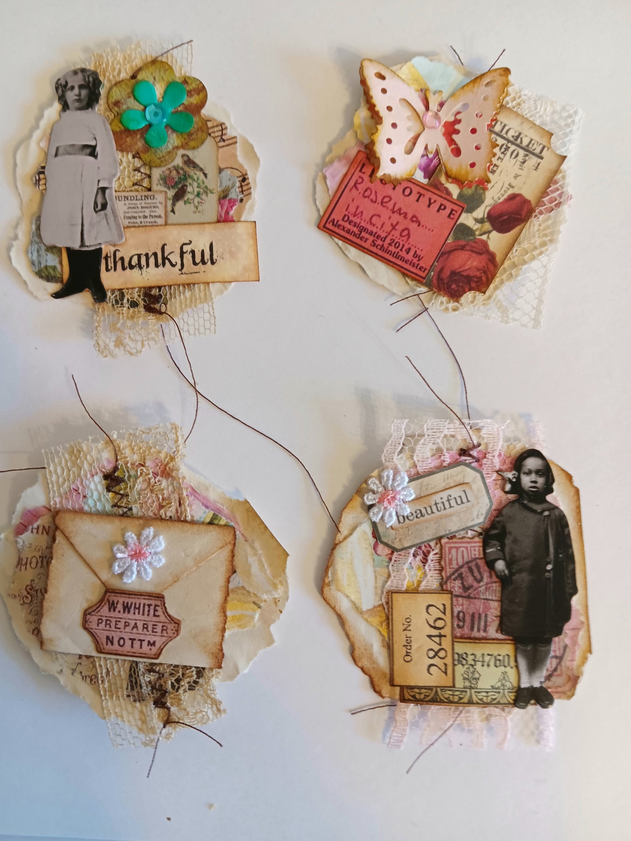 6 Piece Cluster Set, Clusters, Embellishments, Junk Journals, Journals ...