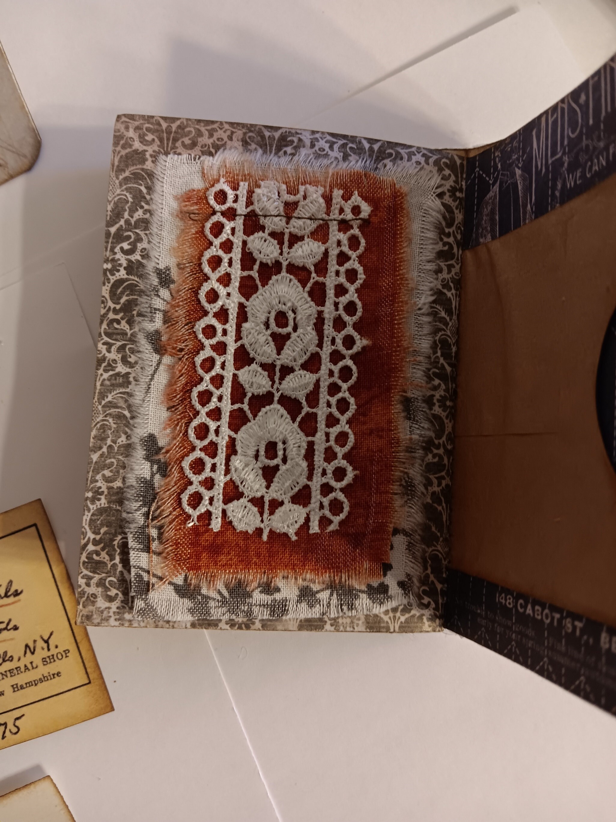 MINI Ephemera Holder Small Junk Journal Handmade Ephemera Tim Holtz ...