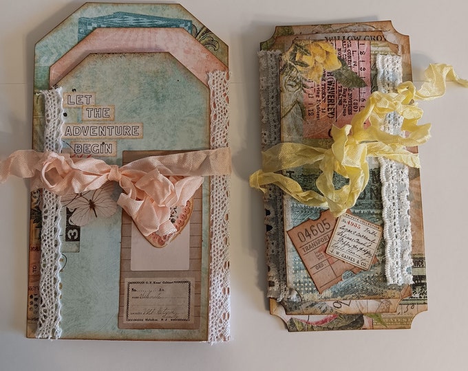 Accordion Ephemera, Set of 2, Ephemera Inserts, JJ Ephemera, Junk Journals, Handmade Ephemera ...