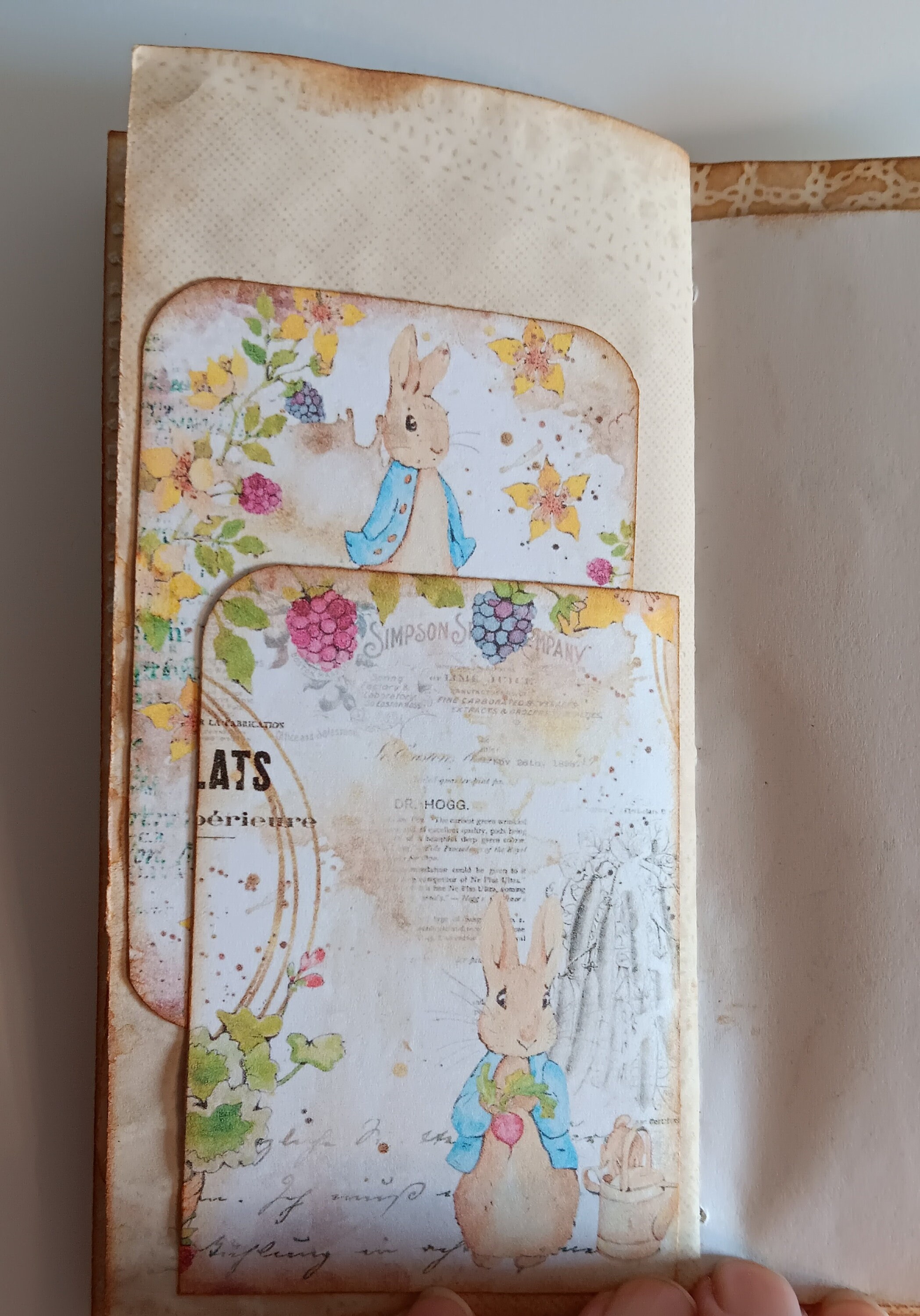 SMALL Spring Junk Journal, Easter Journal, Beatrix Potter, Junk ...
