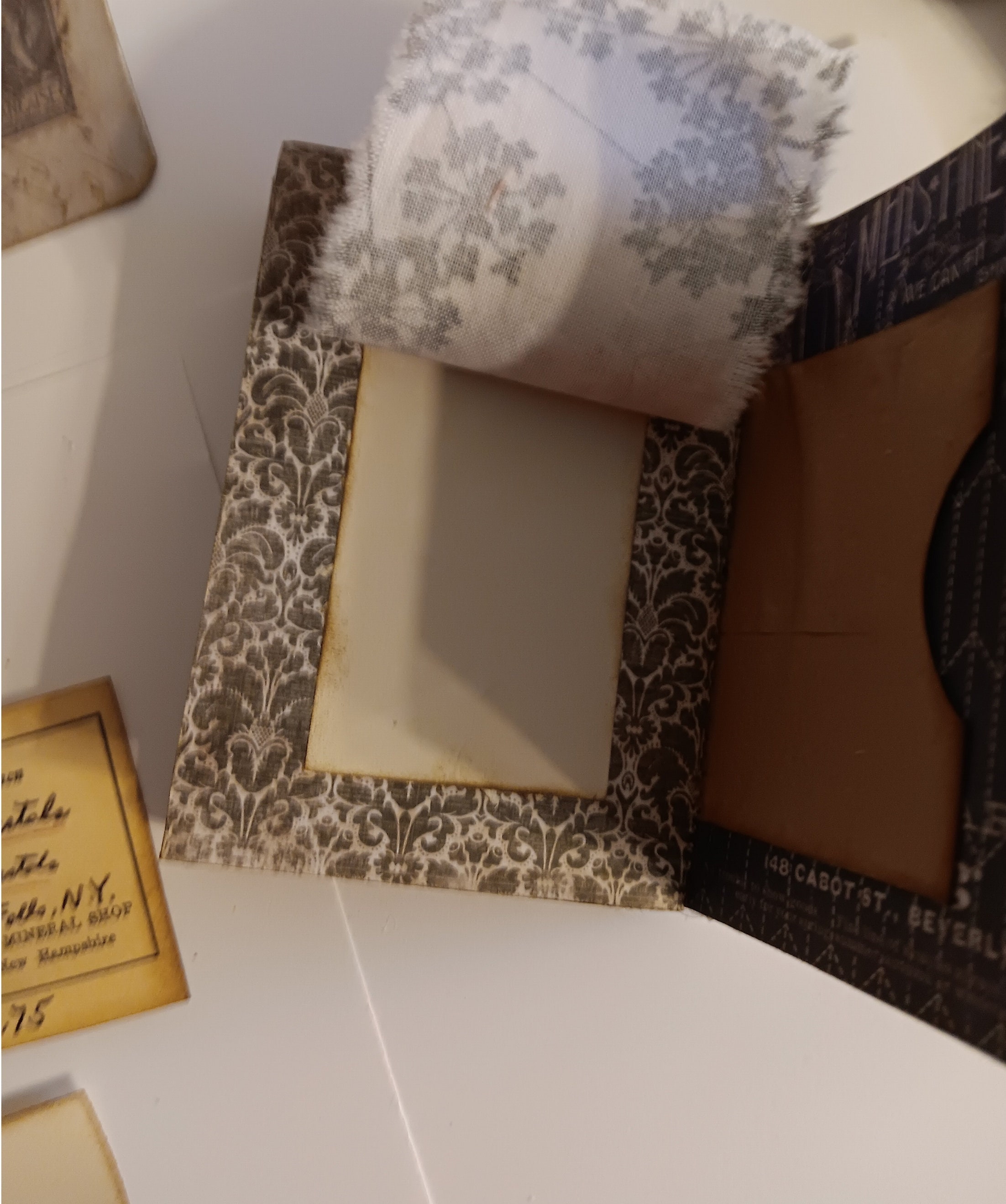 MINI Ephemera Holder Small Junk Journal Handmade Ephemera Tim Holtz ...