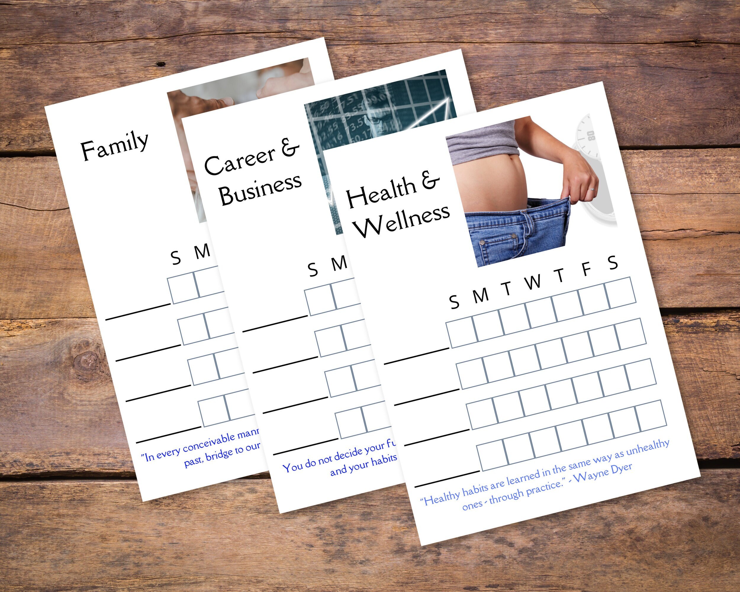 Editable and Printable Goal Tracking and Vision Board - Etsy