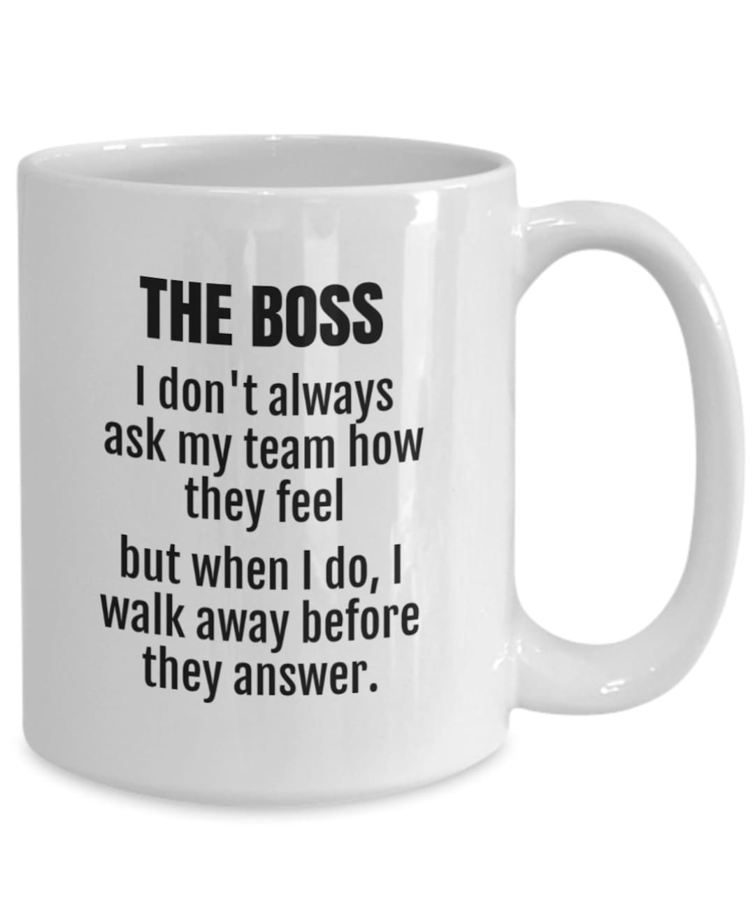 Boss Coffee Cup, Funny Mug for the Boss, Work Colleague, Co-worker ...