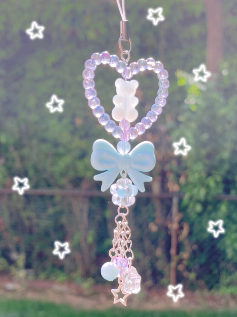 BLUE/PURPLE Charms Different Sizes and Styles, Jellyfish, Bows, Stars ...