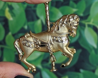 Carousel Pin 1928 Jewelry Co Merry Go Round Vintage Brooch - Etsy