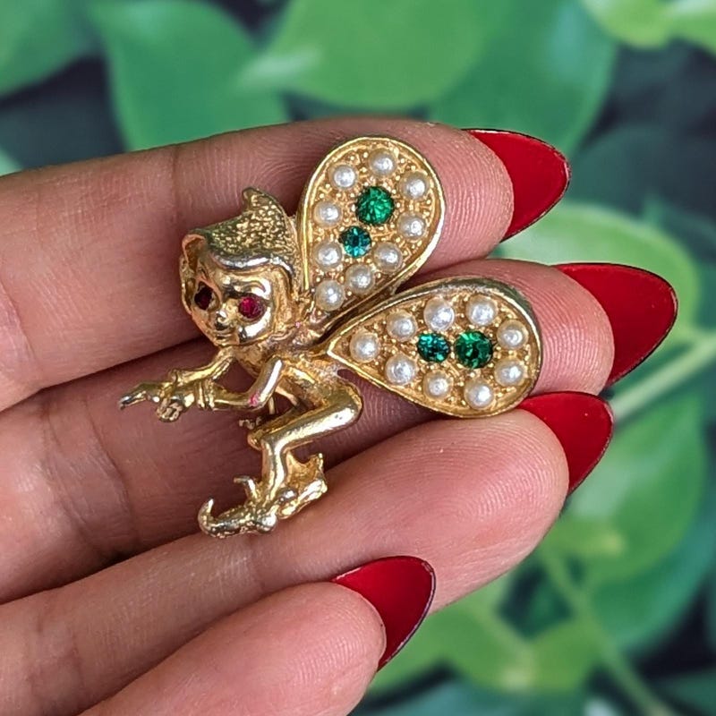 Fairy Brooch - Etsy