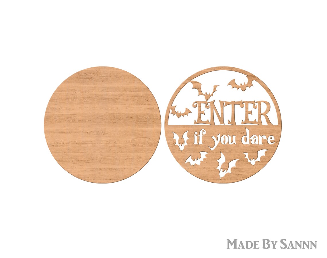 Enter If You Dare Svg, Spooky Welcome Svg, Halloween Door Sign Svg ...