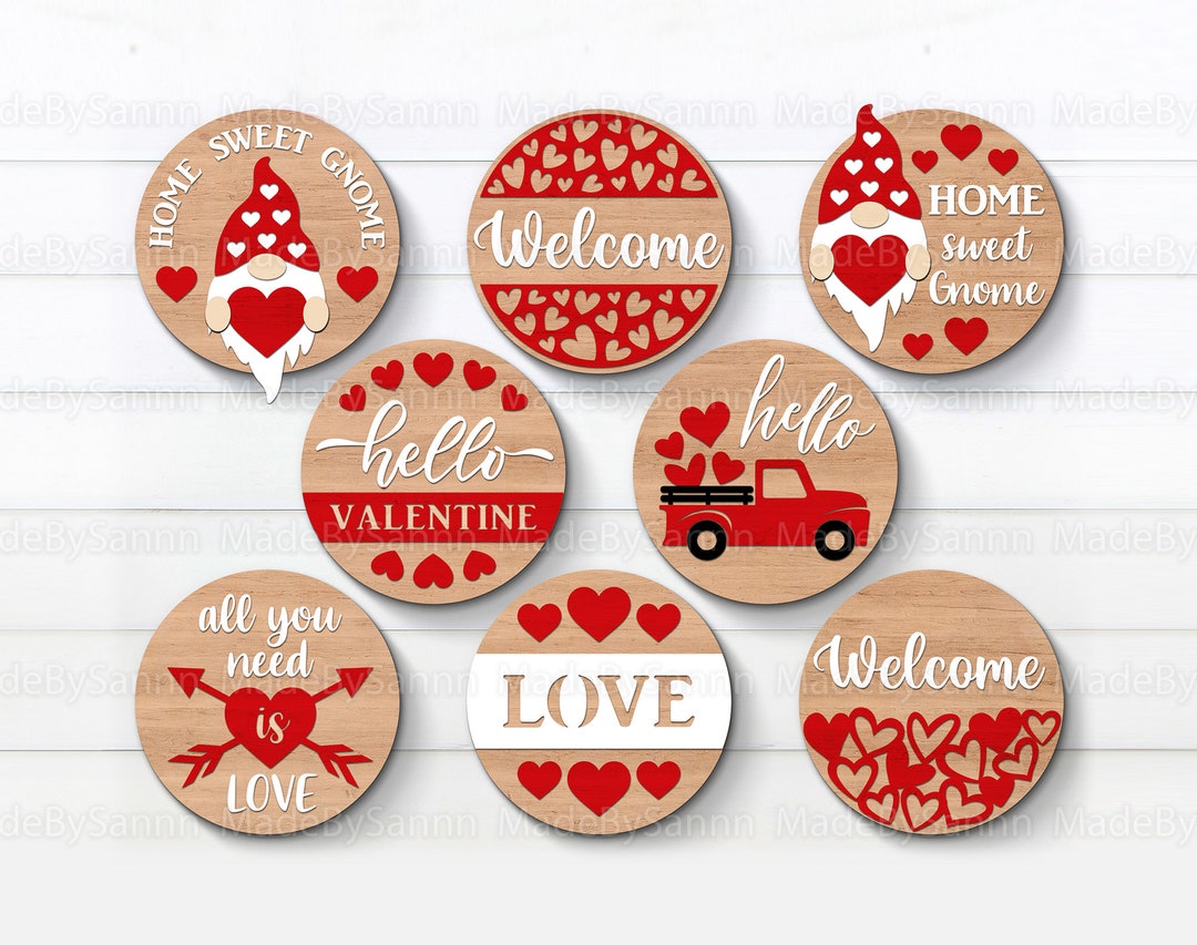 Valentines Day Door Hanger, Valentine Welcome Sign Bundle, Valentines ...