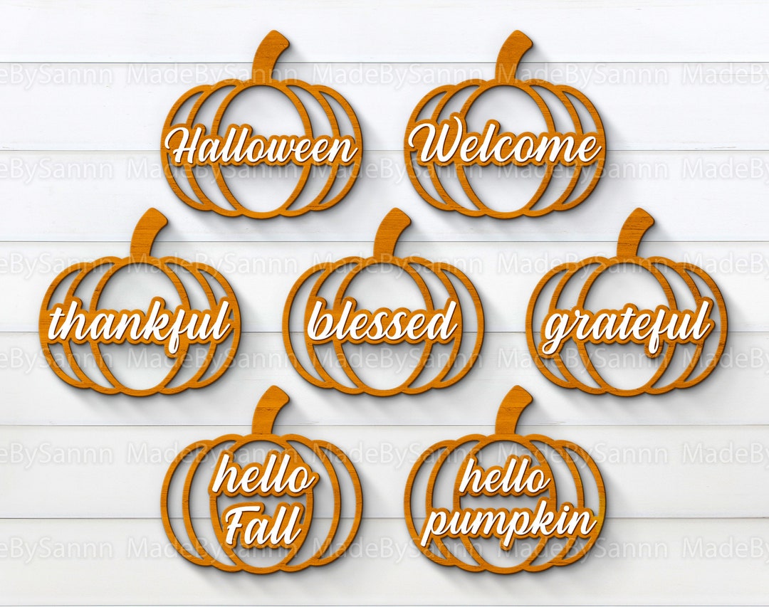 Fall Pumpkin Bundle Svg, Pumpkins Svg, Pumpkin Decor Svg, Pumpkin Laser ...