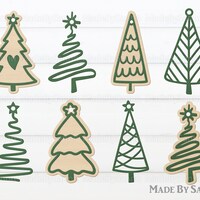 Cute Tree SVG Bundle - Pine Branches - Christmas Decor - Digital ...