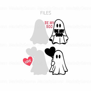 Valentines Ghosts Svg, Be My Boo Svg, Love Svg, Valentine's Day Svg ...