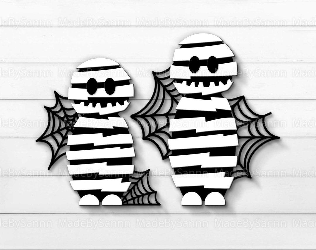 Cute Spooky Mummies SVG, Mummy Decor Svg, Spiders Svg, Mummy Svg ...