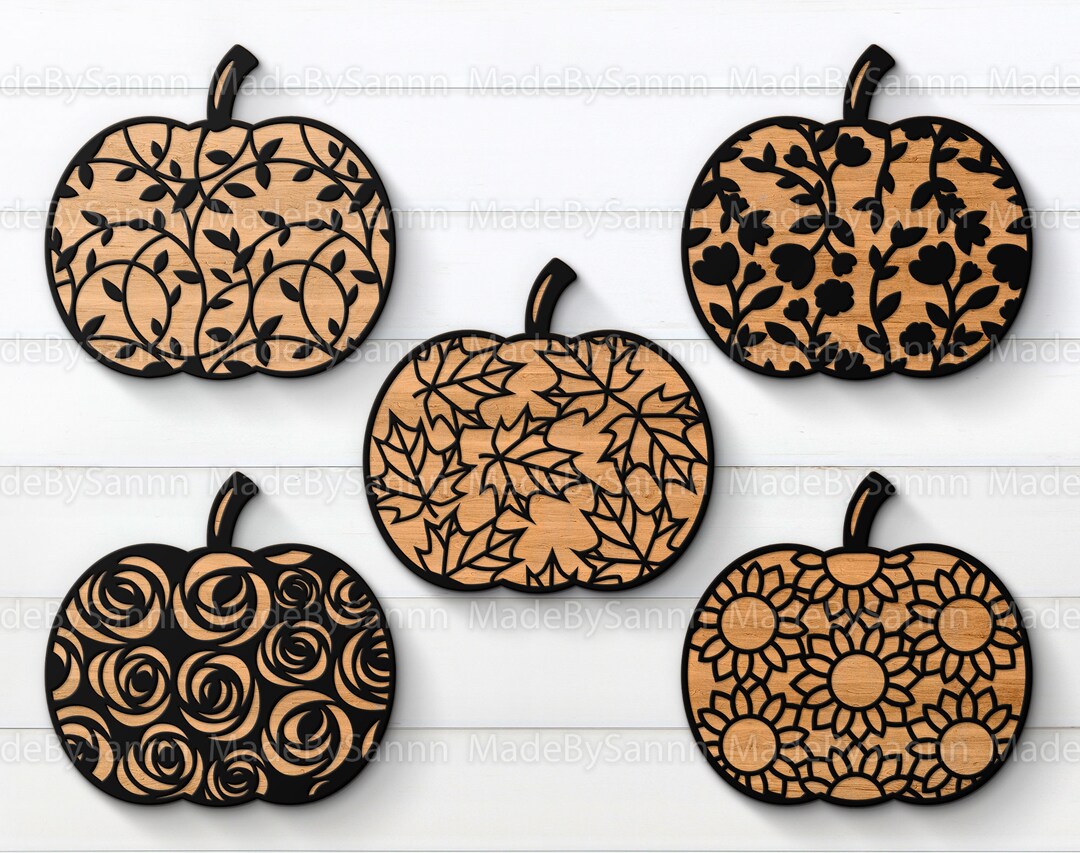 Pumpkin Bundle Svg, Pumpkin Laser Cut File, Autumn Pumpkin Svg ...