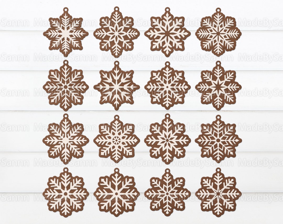 Snowflake Svg Bundle, Winter Snowflake Svg, Christmas Ornaments Svg ...