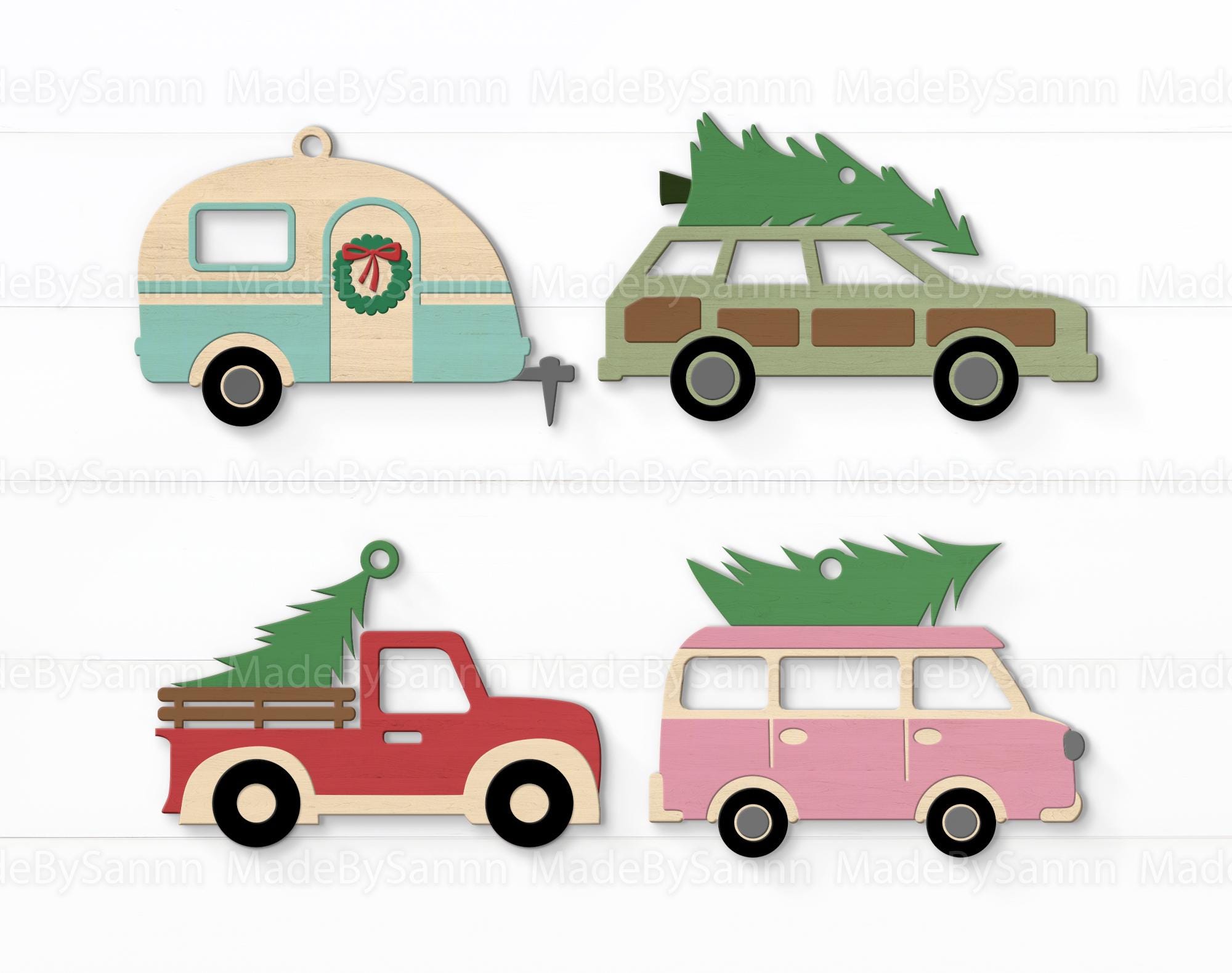 Family Christmas Truck Svg, Christmas Vacation, Red Truck Christmas ...