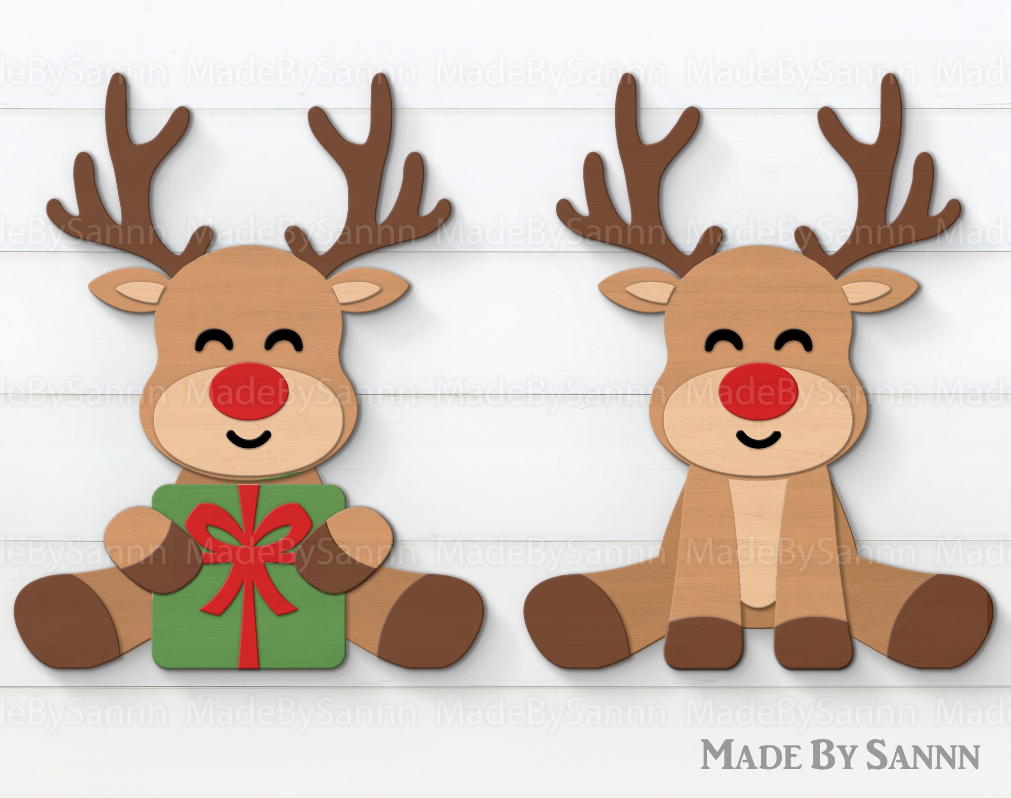 Reindeer Shelf Sitter Svg Reindeer Ornaments SVG Christmas - Etsy