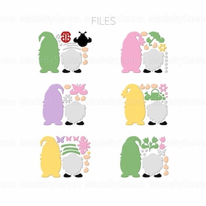 Spring Gnome Bundle Svg, Spring Gnomes Svg, Spring Gloworge Svg, Gnome ...
