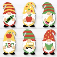 Back to School Gnome Clipart - Cute Watercolor Gnomes, Graduation ...