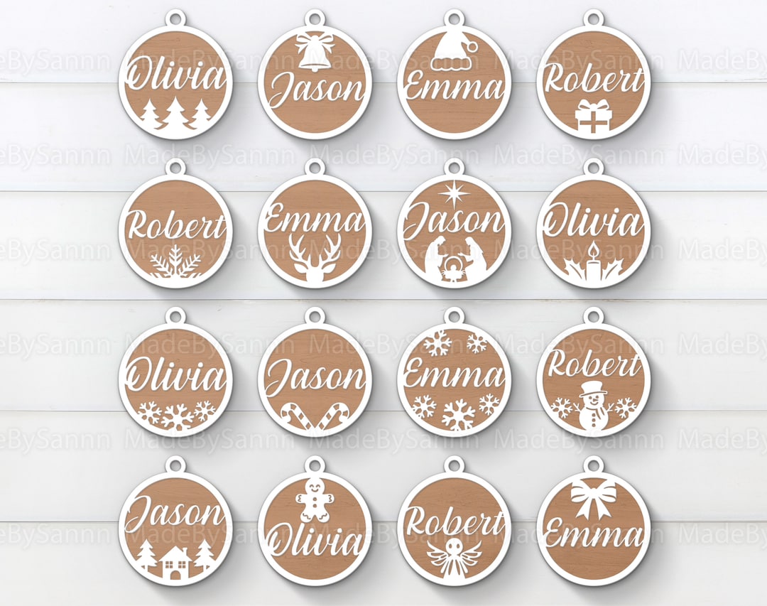 Christmas Bauble Ornaments SVG Bundle, Christmas Signs SVG, Christmas ...