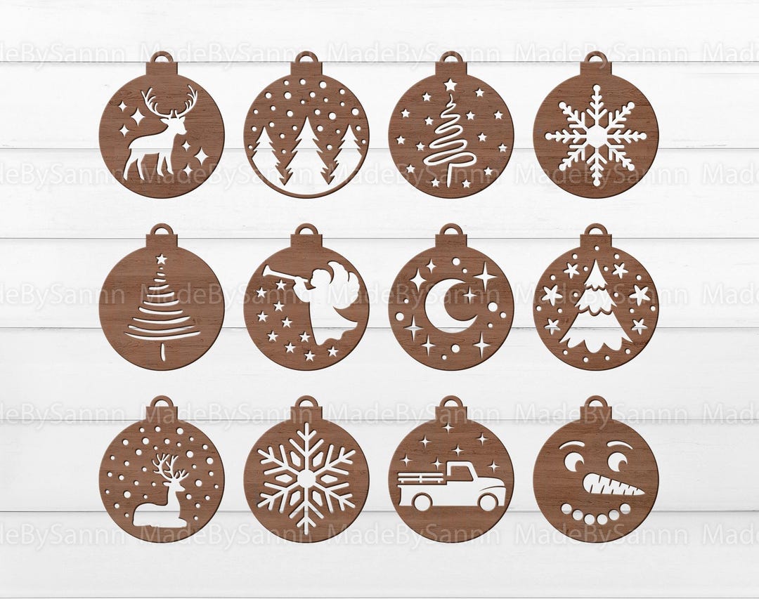 Christmas Baubles SVG Bundle, Christmas Ornaments SVG, Snowflake ...