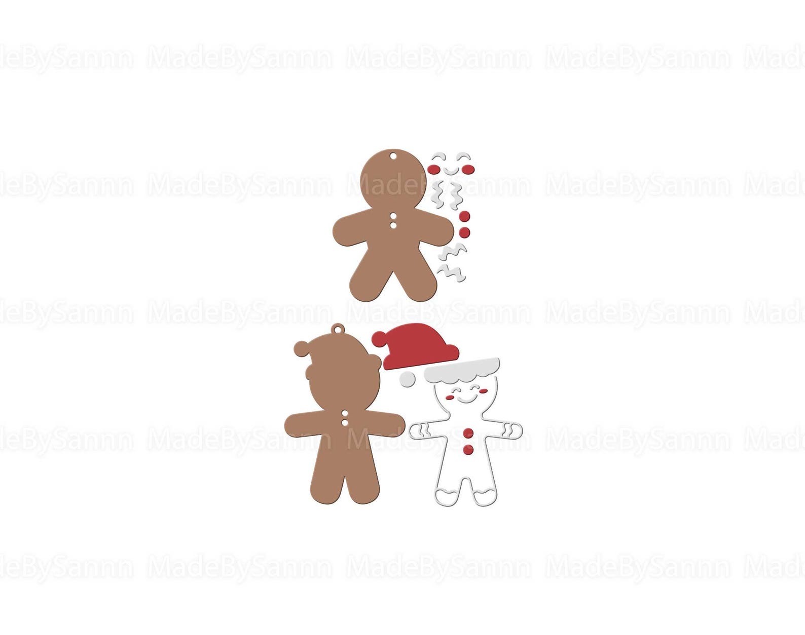 Gingerbread Man Money Holder Svg, Money Sign Christmas Ornament ...