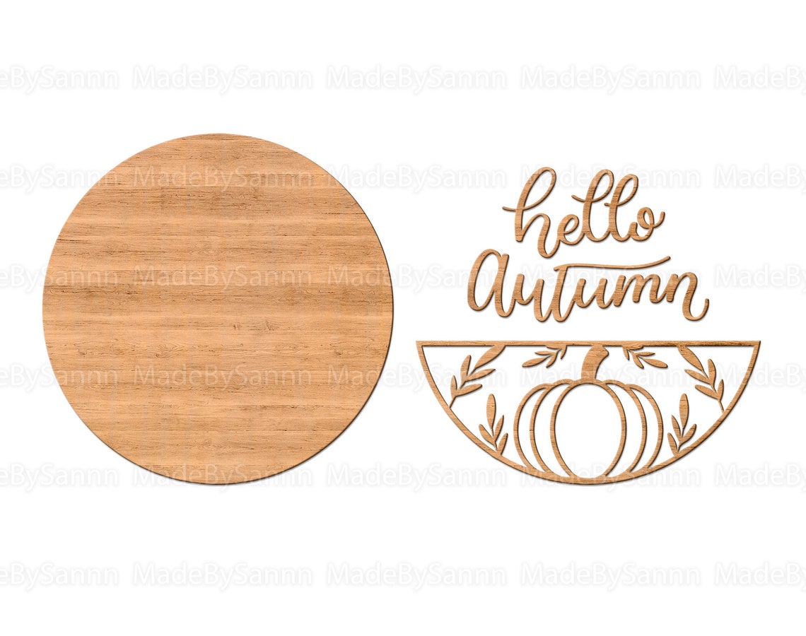 Autumn Door Hanger Svg Fall Door Sign Autumn Bundle Svg - Etsy