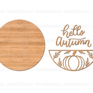Autumn Door Hanger Svg, Fall Door Sign, Autumn Bundle Svg, Hello Fall ...
