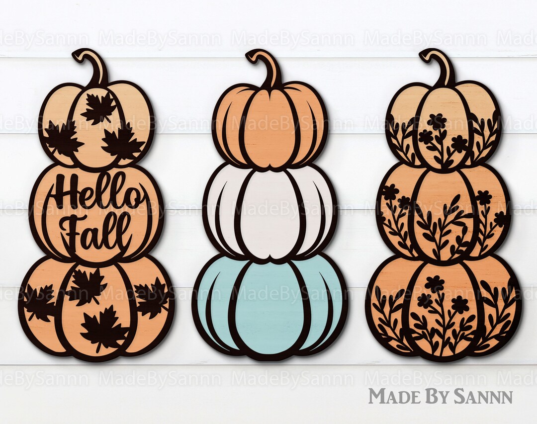 Hello Fall Pumpkins Svg Bundle, Fall Gowforge Svg, Autumn Svg, Fall ...
