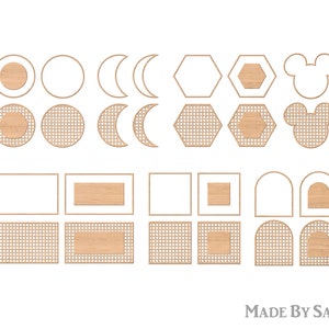 Cane Rattan Name Sign SVG, Rattan Bundle Svg, Rattan Round Sign Svg ...