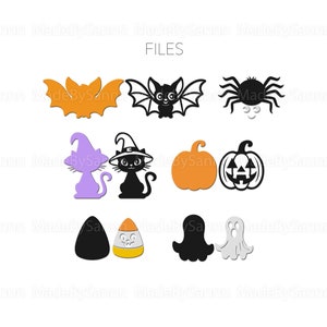 Cute Halloween Ornaments Svg, Spooky Pumpkin, Cute Halloween, Ghost Svg ...
