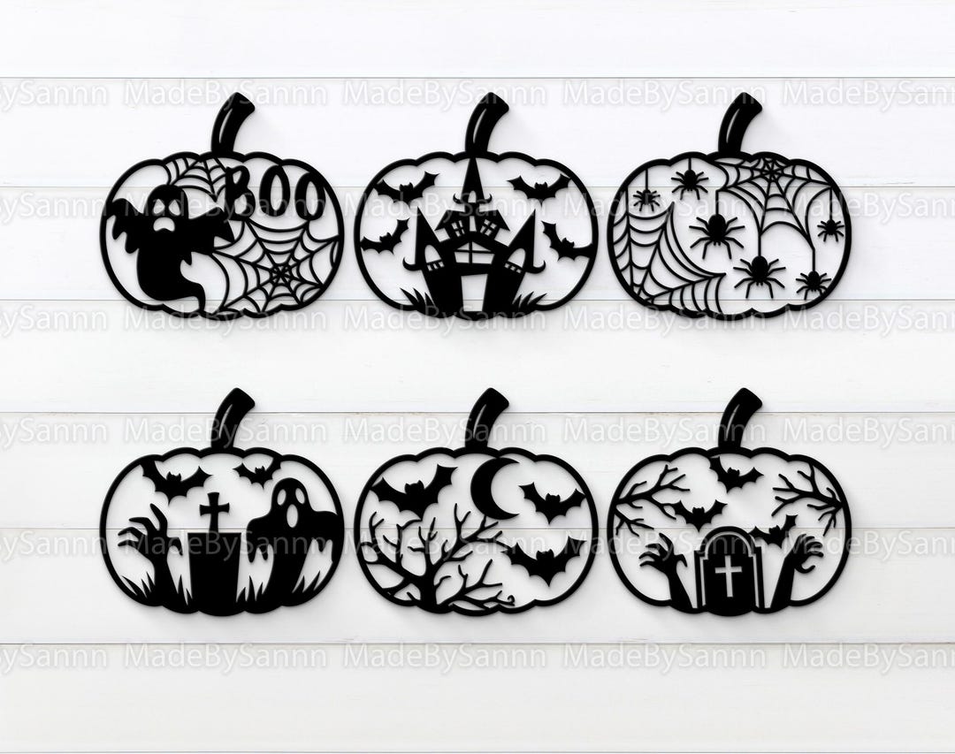 Halloween Pumpkin Bundle Svg, Pumpkins Svg, Halloween Decor Svg ...