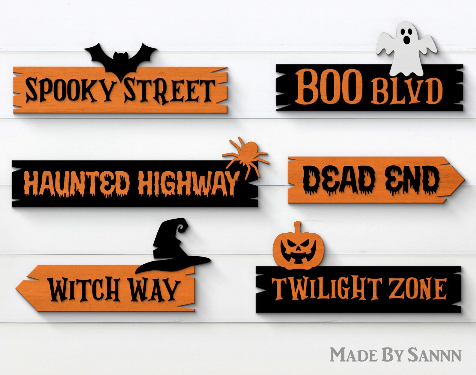 Halloween Street Signs Svg, Halloween Sign Svg, Halloween Decor Svg ...
