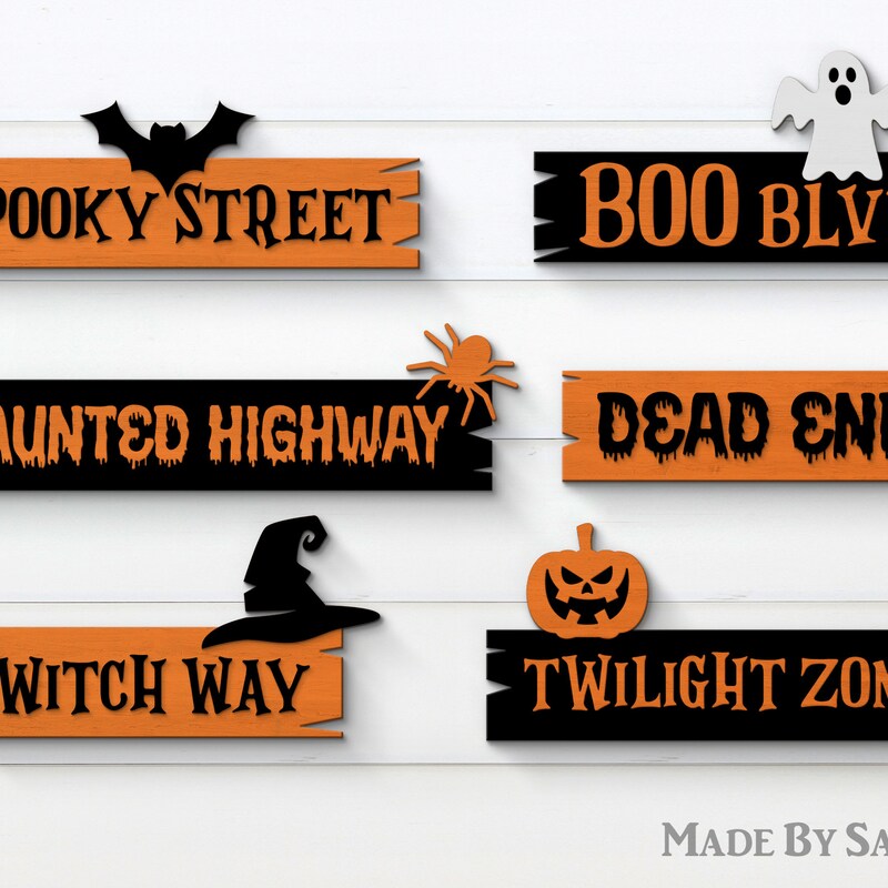 Halloween Signs - Etsy