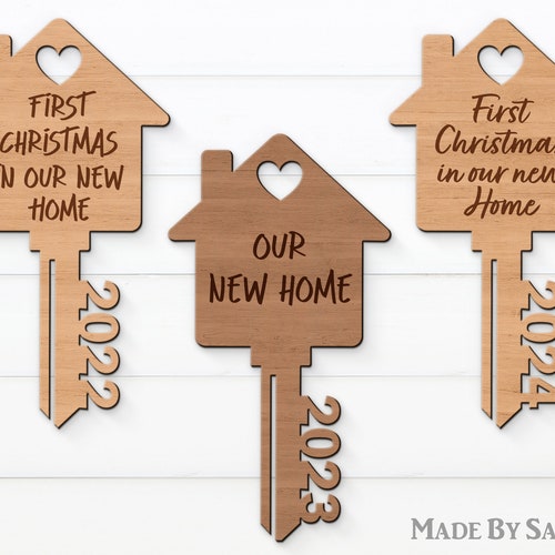 New House Ornament Bundle Svg First Christmas in Our New - Etsy