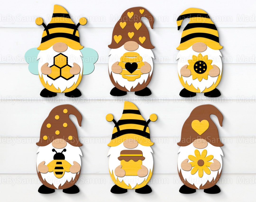 Bumble Bee Gnome Bundle Svg, Honey SVG, Bee Gnomes Svg, Gloworge Svg ...