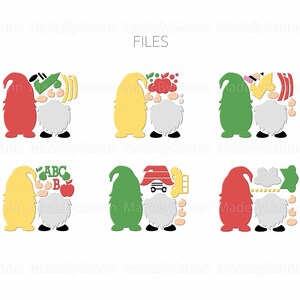 Schole Gnome Bundle SVG, Back to School Gnomes Svg, Teacher Gnome ...