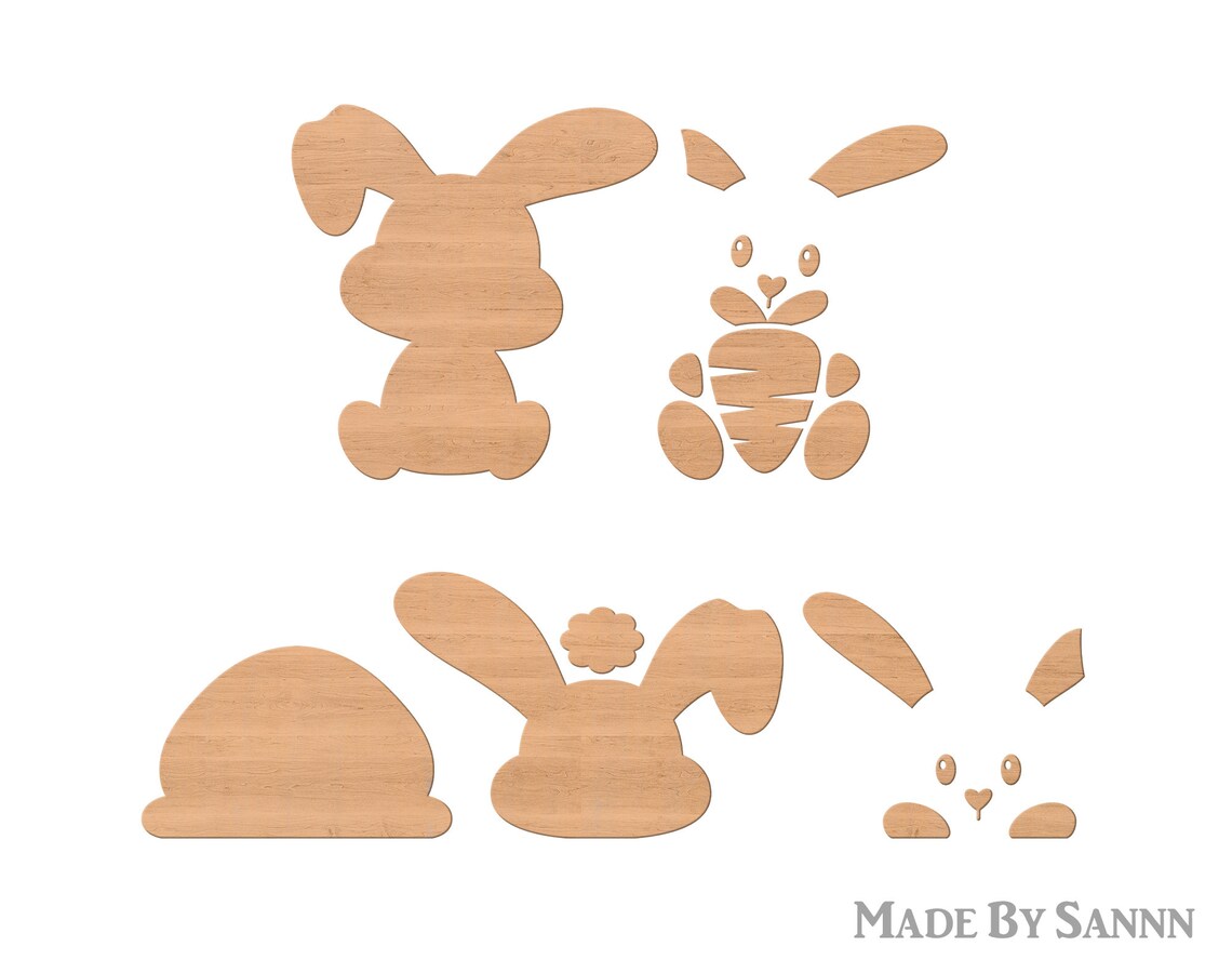 Bunny SVG, Easter Decor, Bunny Shelf Sitter File, Easter Mantel Decor ...