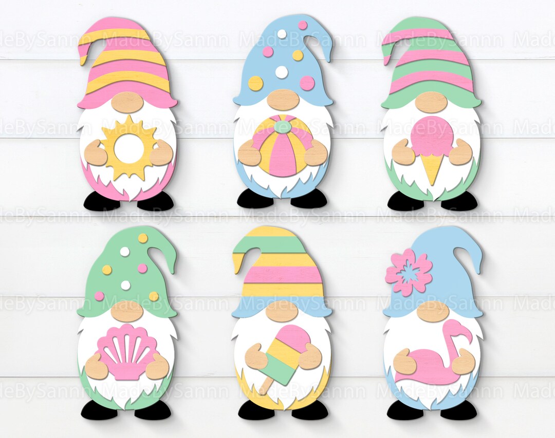 Summer Gnome Bundle Svg, Summer Gnomes Svg, Summer Gloworge Svg, Gnome ...