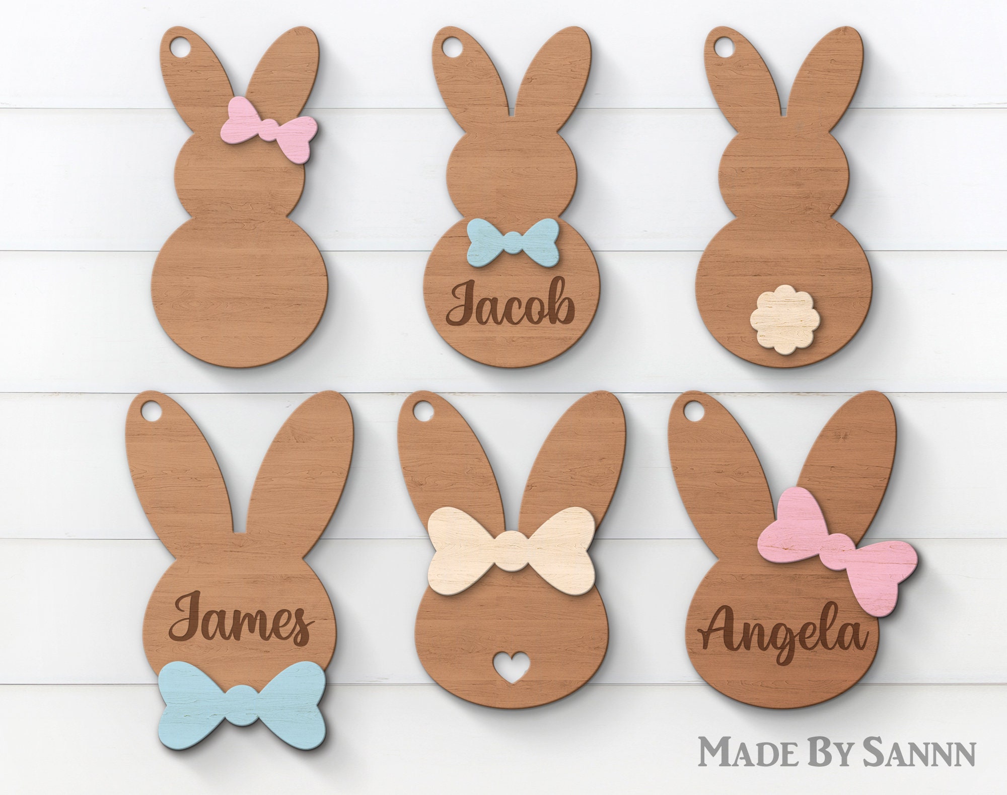Bunny Basket Tag Svg Easter Tags Svg Bunnies Tag Bundle Svg - Etsy