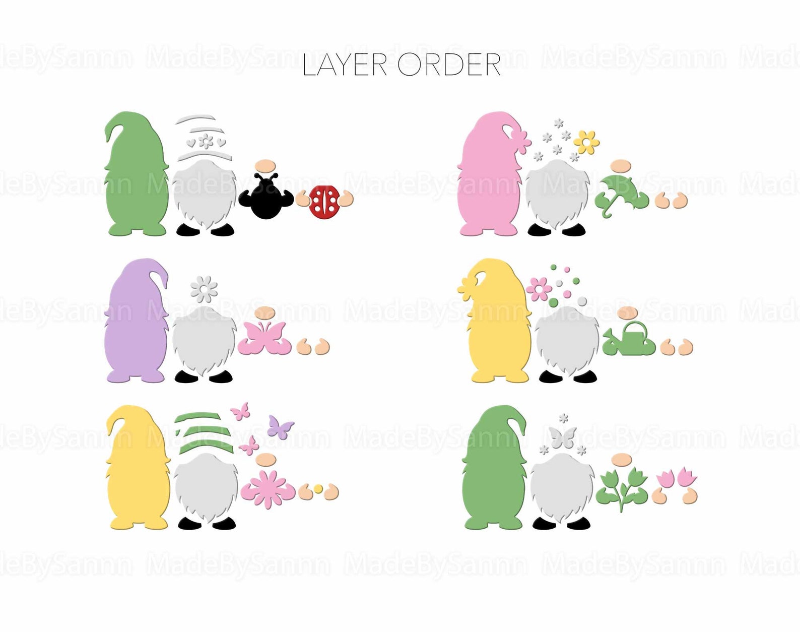 Spring Gnome Bundle Svg, Spring Gnomes Svg, Spring Gloworge Svg, Gnome ...