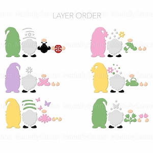 Spring Gnome Bundle Svg, Spring Gnomes Svg, Spring Gloworge Svg, Gnome ...